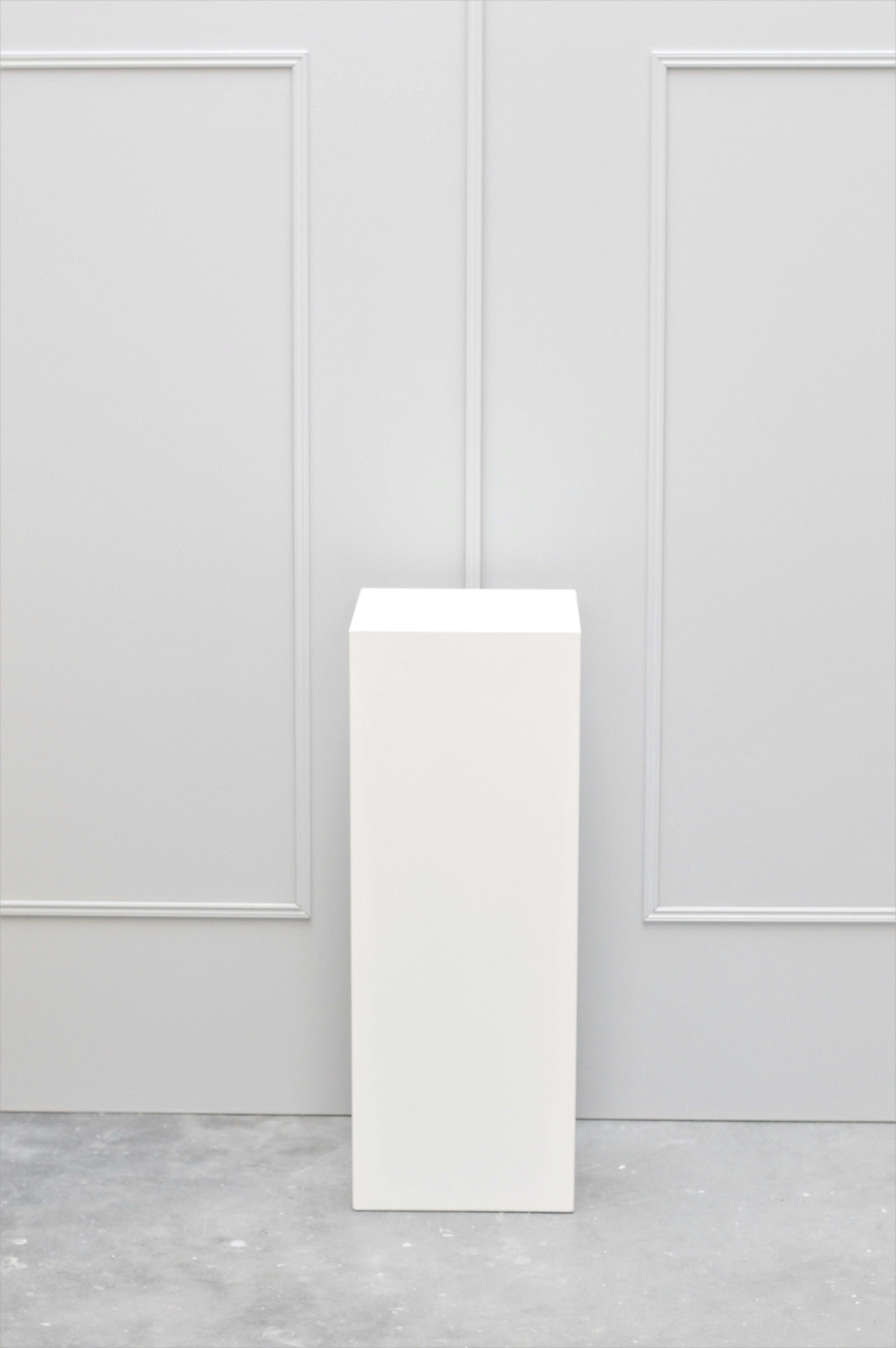 White plinth | MDF plinth | exhibition pedestal | Professionally spray ...